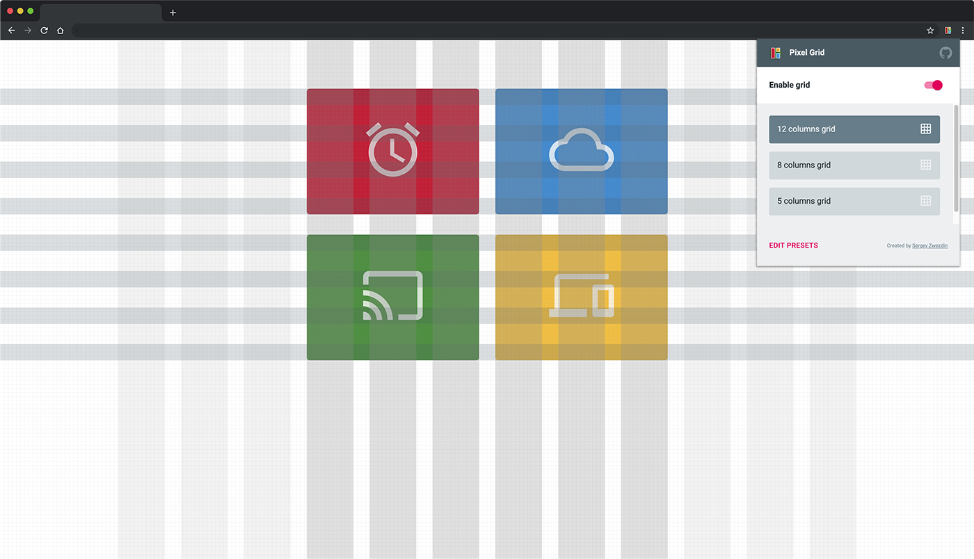 PixelGrid — make your website perfectly aligned
