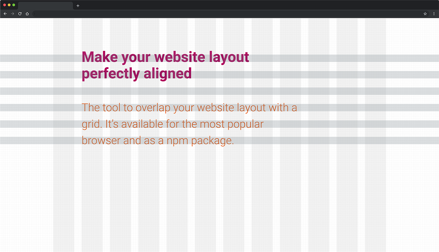 PixelGrid — make your website perfectly aligned